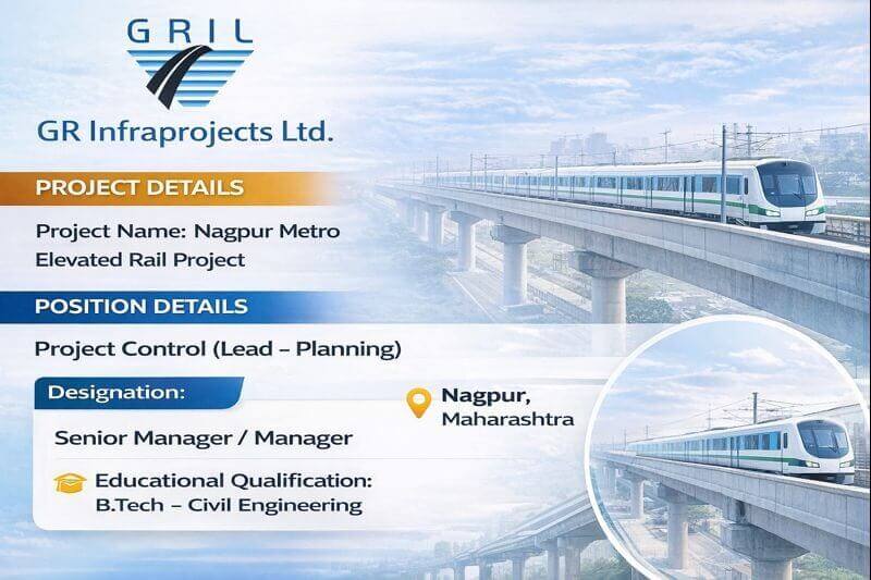 GR Infraprojects Limited Recruitment 2026 | Nagpur Metro Elevated Rail ...